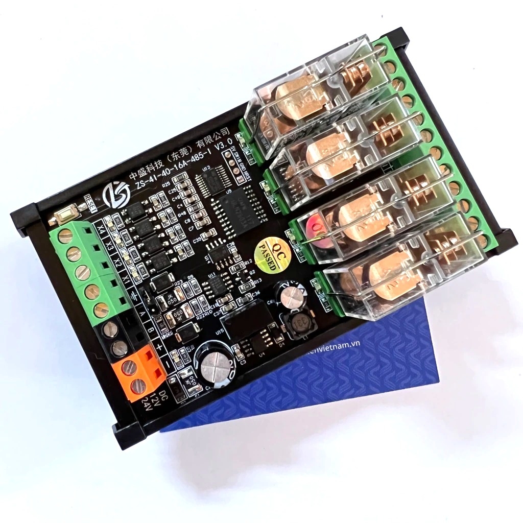 Bo mạch rơ le 24V 16A 4 kênh OMRON G2R chuẩn 485 Modbus RTU cài ray cho ...