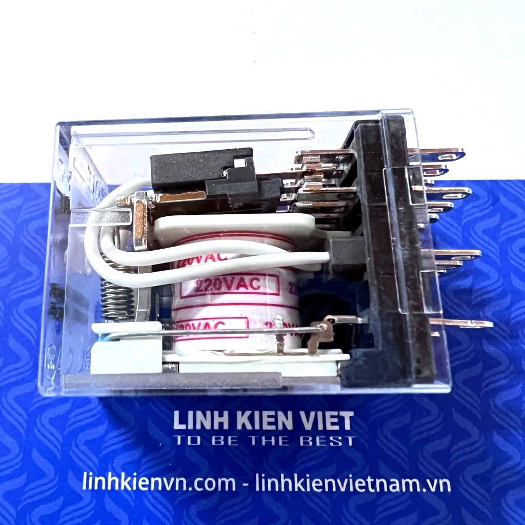 Rơ le trung gian 220V 5A JZX-22F(D)/4Z 14 chân / chính hãng Chint / tương tự Relay MY4N - D2H20 ...