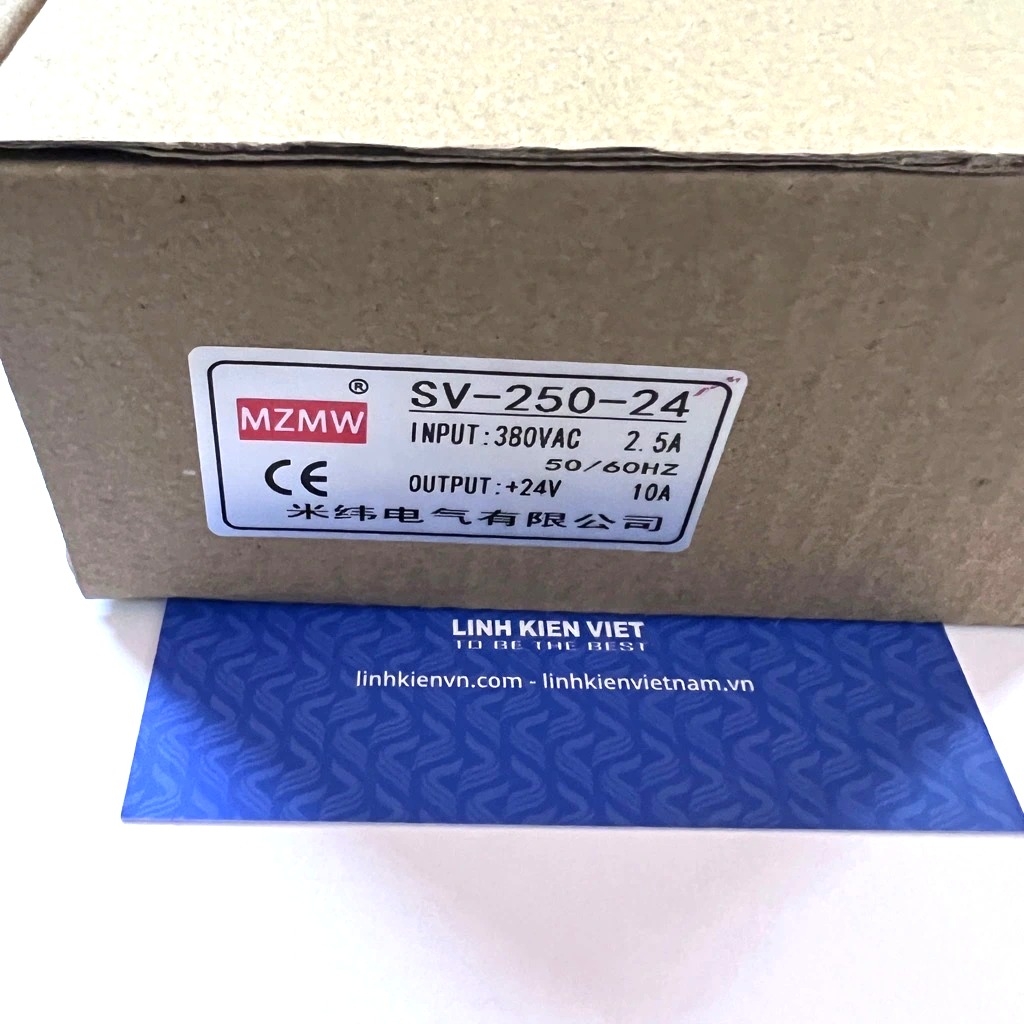 Nguồn tổ ong 380V SV-250-24 ra DC 24V 10A / chính hãng MZMW | Công ty cổ phần Linh Kiện Việt Nam