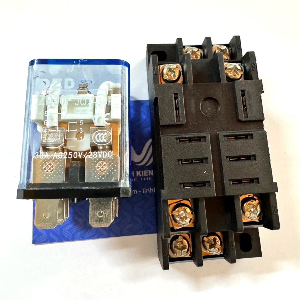 RELAY JQX-30F 24VDC 30A - K2H4 (KB4H3) | Công ty cổ phần Linh Kiện Việt Nam