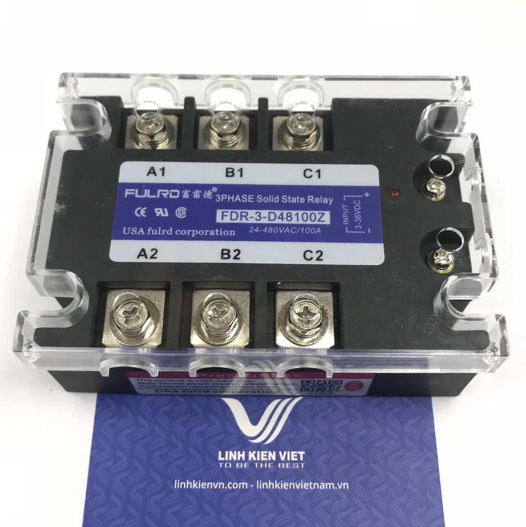Rơ le bán dẫn DC-AC 3 pha SSR 100A FDR3-A60D100 100A / chính hãng FULRD ...
