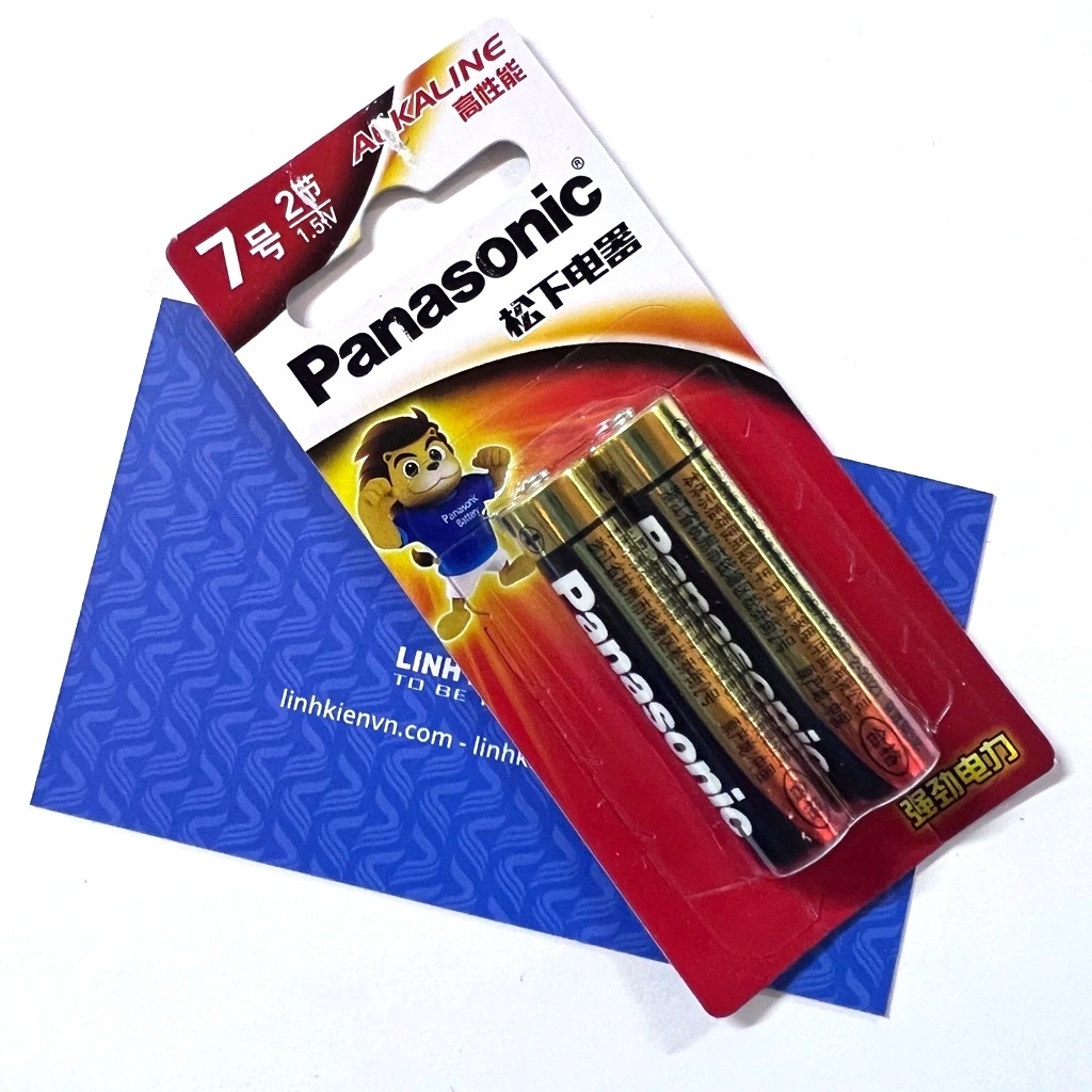 Pin tiểu AAA 1.5V Alkaline / chính hãng Panasonic / pin kiềm LR03 vỉ 2 ...