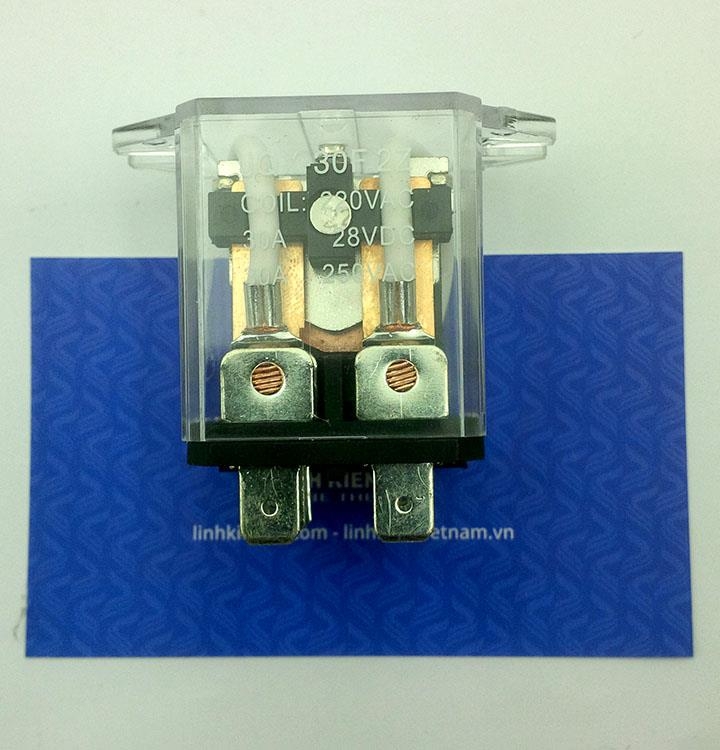 RELAY JQX-30F 2Z 220VAC 30A - K2H20 (KB4H3) | Công ty cổ phần Linh Kiện Việt Nam