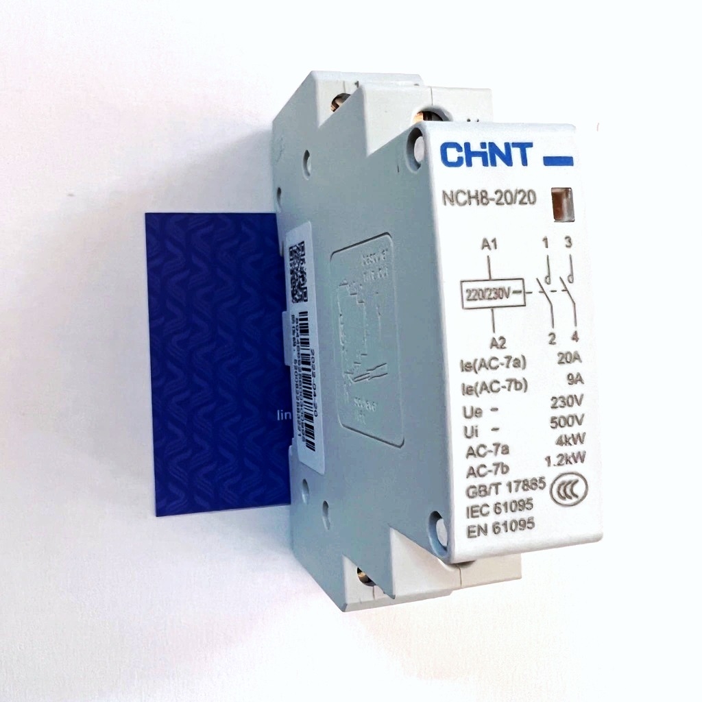 Khởi động từ 1 pha Chint NCH8-20/20 20A 2NO 220V / tiếp điểm thường mở - B3H11 | Công ty cổ phần ...