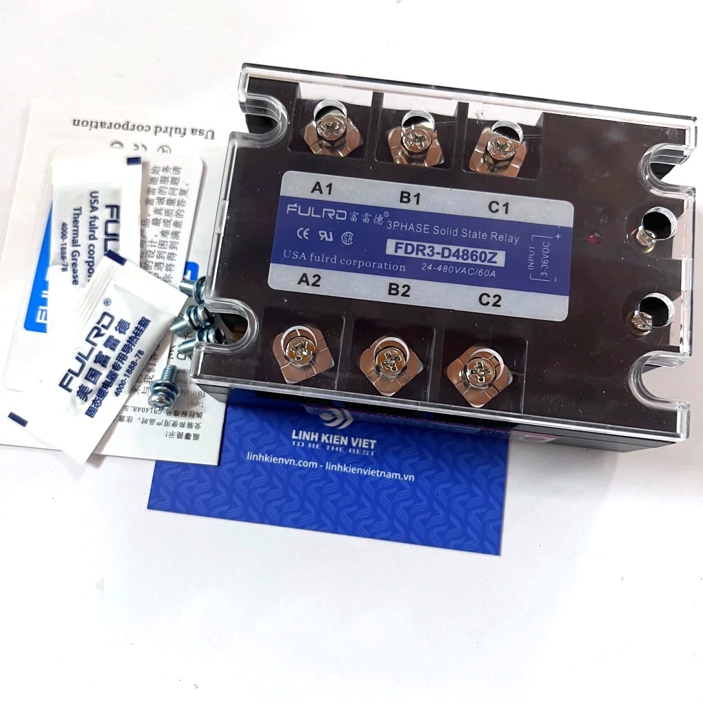 Relay bán dẫn 3 pha SSR 60A FDR3-D4860Z - (KB4H3) | Công ty cổ phần ...