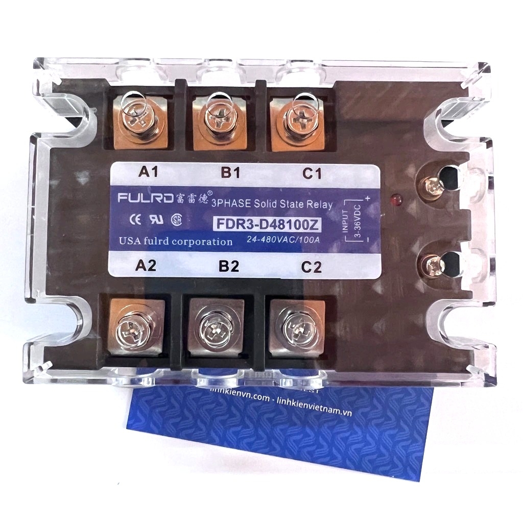 Rơ le bán dẫn DC-AC 3 pha SSR 100A FDR3-A60D100 100A / chính hãng FULRD ...