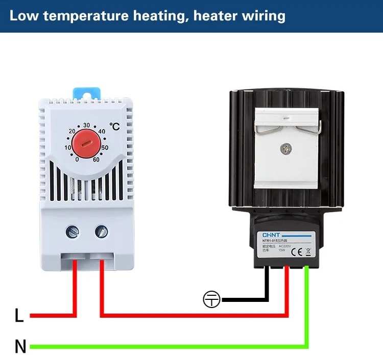 Rơ le nhiệt tủ điện NTK1-211 60 độ 220V 1NC / chính hãng Chint / thay thế relay JWT6011R - J3H23 ...