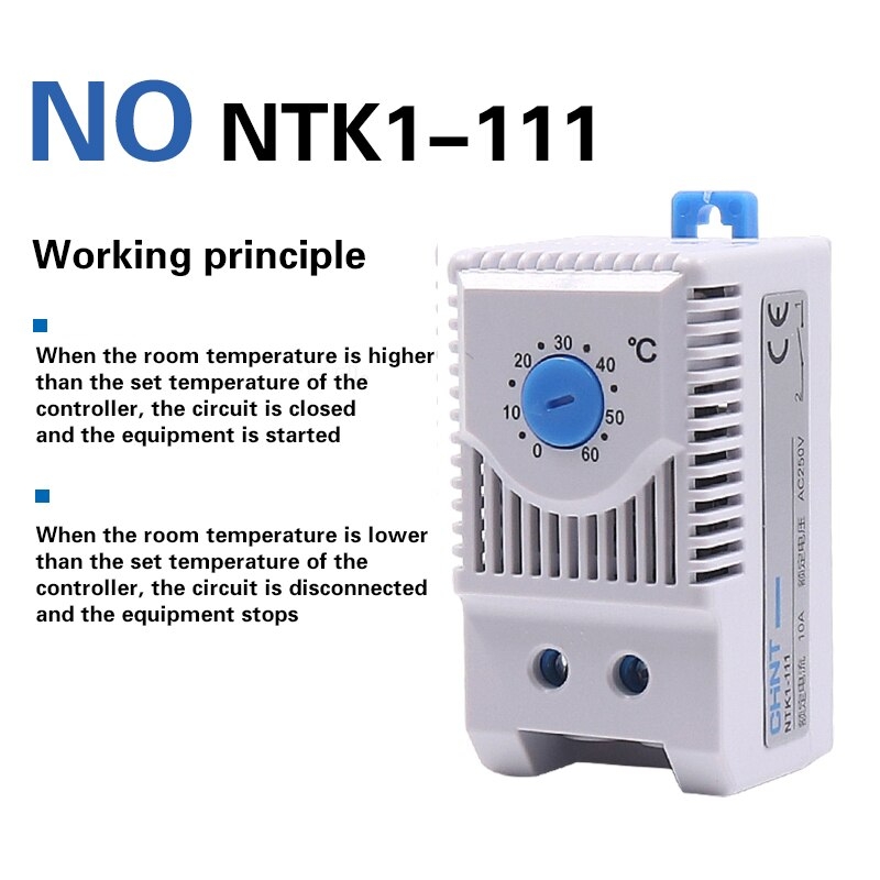 Rơ le nhiệt tủ điện NTK1-111 60 độ 220V 1NO / chính hãng Chint / thay thế relay JWT6011F - J2H22 ...