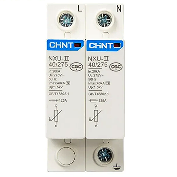 Át chống sét lan truyền NXU-II 40kA 275V 2P / chính hãng Chint / thay thế NU6-II EZ9L33620 ...