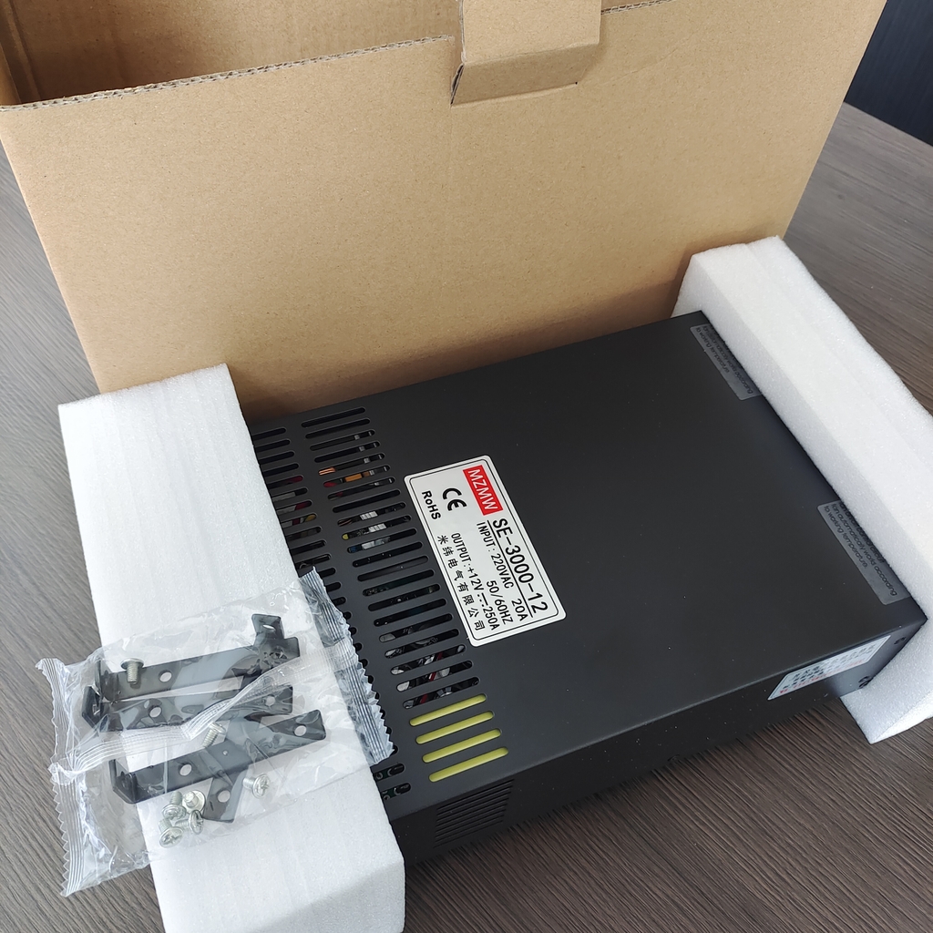 Nguồn tổ ong điều chỉnh MZMW SE-3000-12 3000W 12V 250A / hiển thị dòng ...