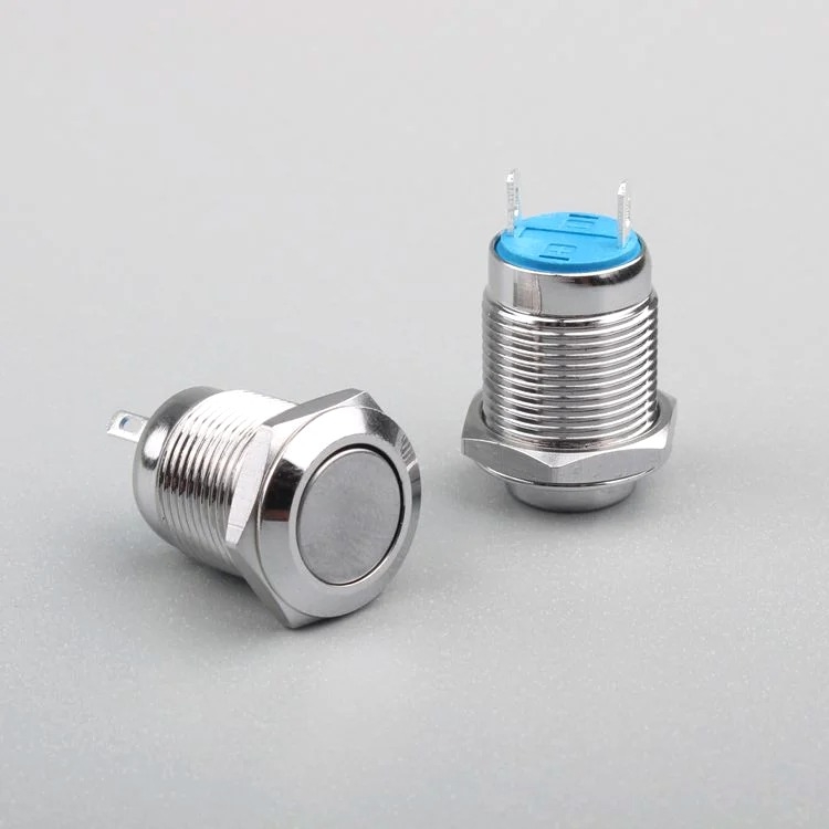 Nút nhấn nhả kim loại chống nước 12mm 250V 3A IP66 IK09 - X1H12 | Công ...