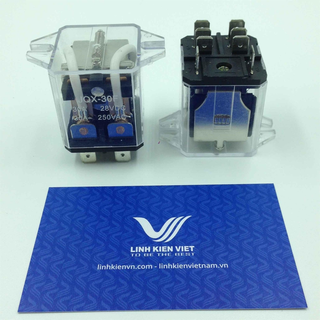 RELAY JQX-30F 24VDC 30A - K2H4 (KB4H3) | Công ty cổ phần Linh Kiện Việt Nam
