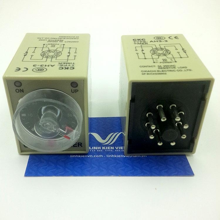 Relay thời gian CKC AH3-3 24V 60 giây/ Timer CKC AH3-3 24V - K2H17 ...