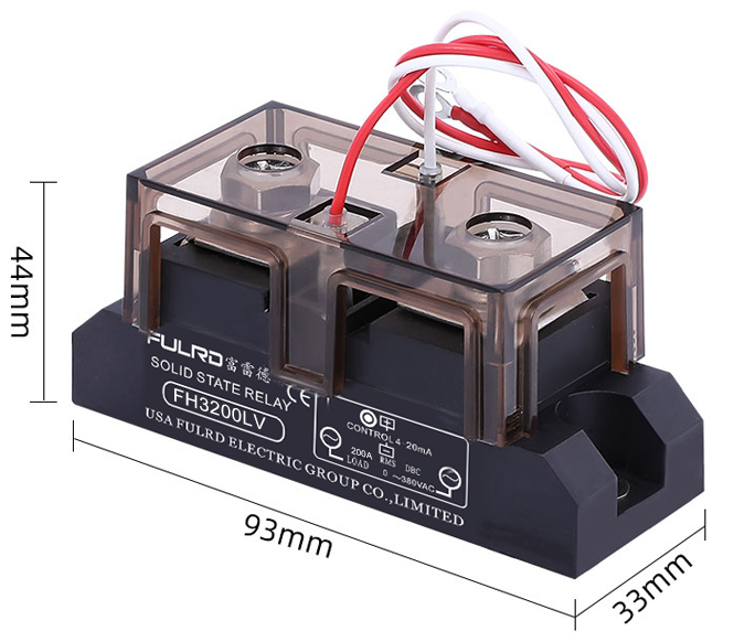 Rơ le bán dẫn điều chỉnh 4-20mA FULRD FH3200LV 200A 380VAC / SSR 4-20 ...