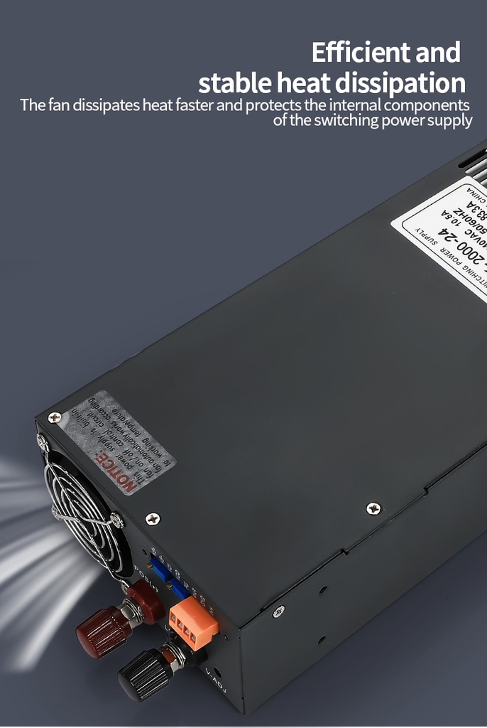 Nguồn tổng điều chỉnh MZMW 2000W 24V 83.3A SK-2000-24 / nguồn điều khiển dòng áp hiệu suất cao ...