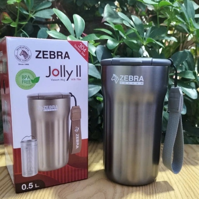 Ly giữ nhiệt Inox Zebra 912709 Jolly II 500ml có lọc trà mẫu mới | Gia ...