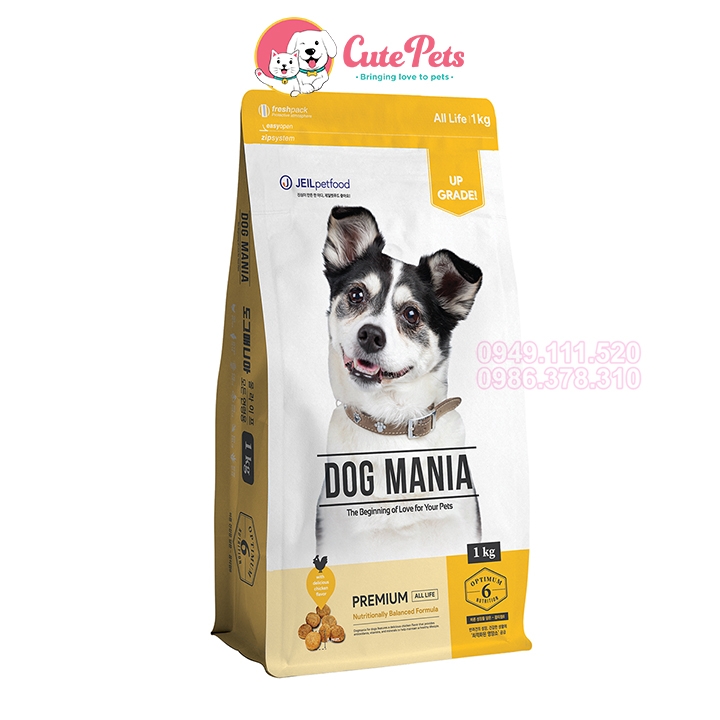 Thức ăn Hạt chó Dog Mania 1kg Cutepets - Pet shop & Grooming Spa Thú ...