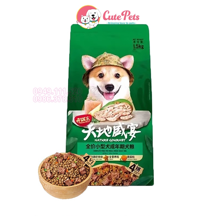 Hạt cho chó Kitchen Flavor Nature Gourmet 1.5kg - Cutepets Cutepets ...