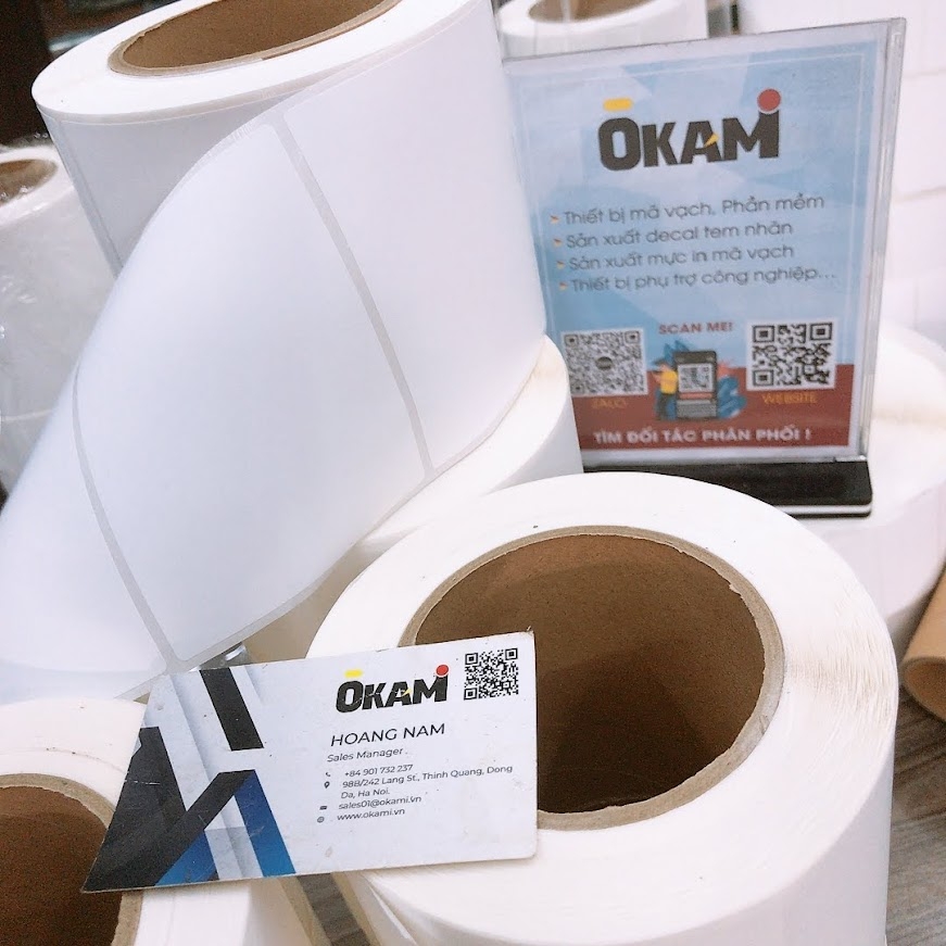 PVC 100x80 decal tem in mã vạch giá sản xuất tốt nhất