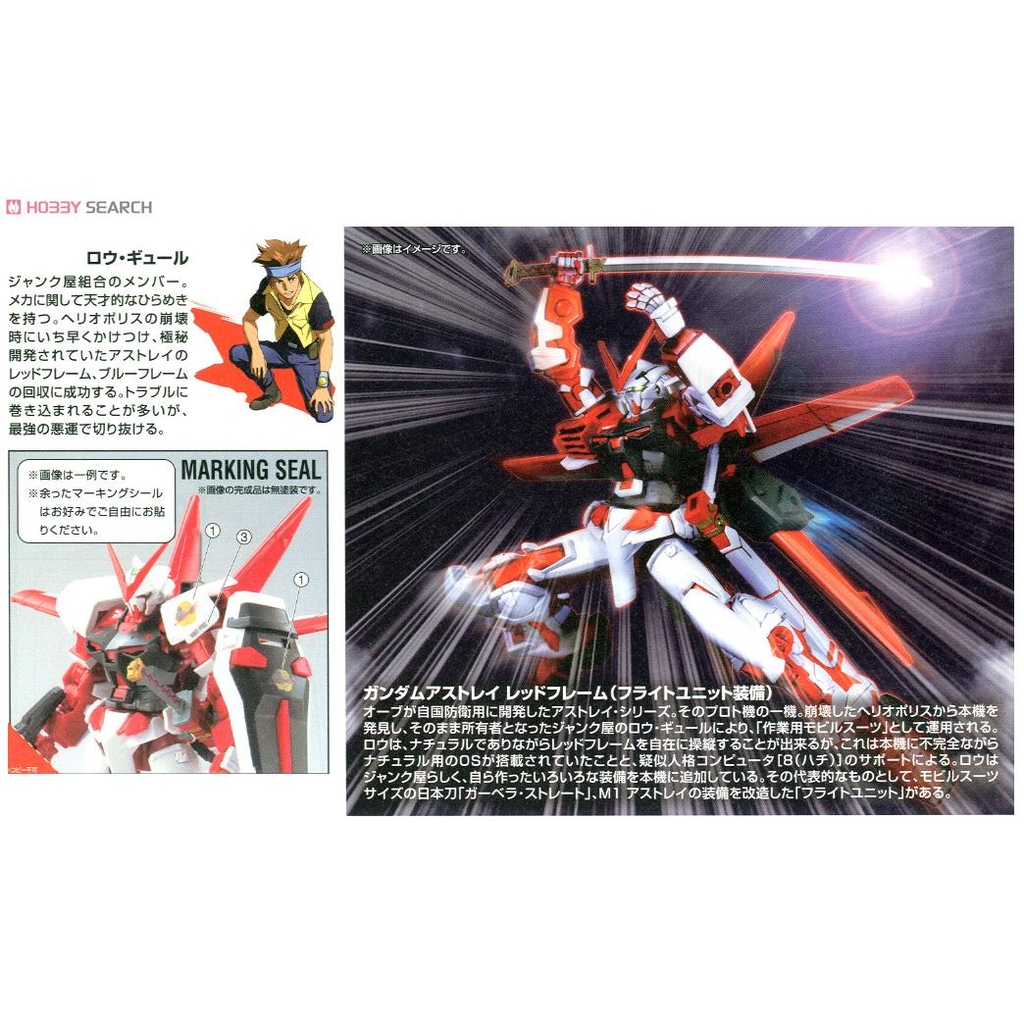 Astray Red Frame (Flight Unit) (HG) Gundam