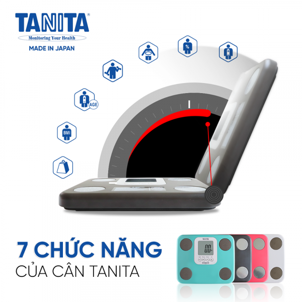 Cân điện tử Tanita BC859 WH20 (màu trắng) - Hàng chính hãng