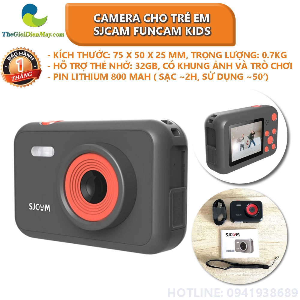 Camera cho trẻ em camera hành động SJCAM FUNCAM KIDS Thế giới điện máy ...