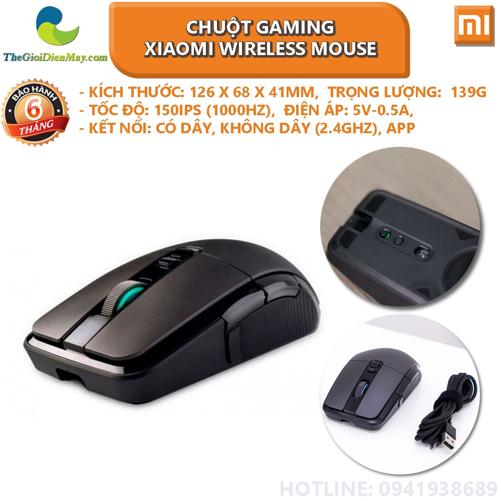 Chuột Gaming Xiaomi Wireless Mouse pin sạc, 2 chế độ kết nối Thế giới ...