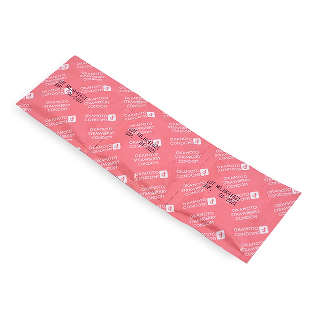 [ Combo 2 hộp ] Bao Cao Su Okamoto Skinless Skin Strawberry Hương Dâu ...