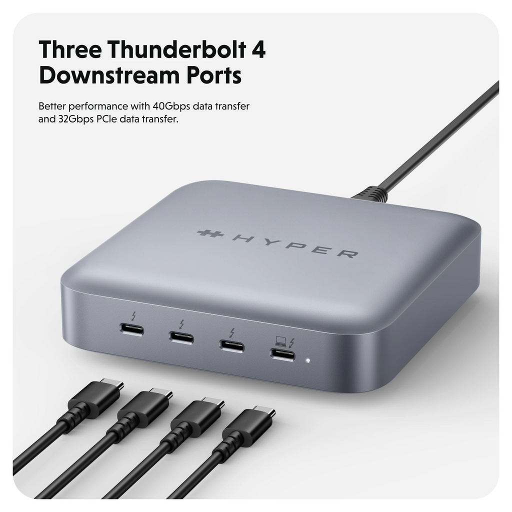 Dock Hub Kiêm Nguồn Hyper Thunderbolt 4 Power Hub with Integrated Gwn ...