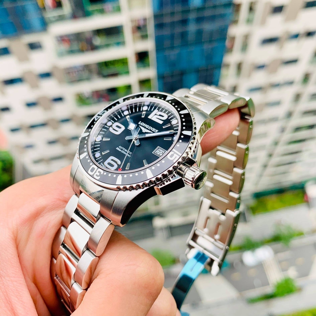 Đồng hồ nam Longines HydroConquest Black - L3.742.4.56.6 Đồng Hồ Thanh Tuấn
