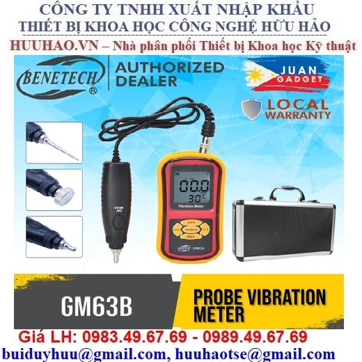 MÁY ĐO ĐỘ RUNG CẦM TAY BENETECH GM63B - huuhao.vn