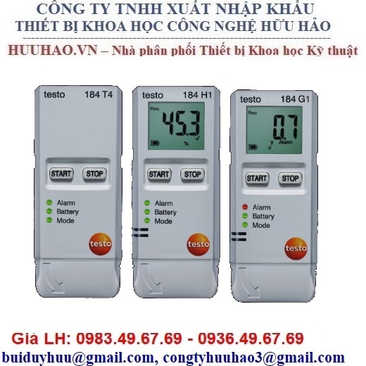 Máy đo nhiệt độ độ ẩm tự ghi testo 184 H1 - huuhao.vn