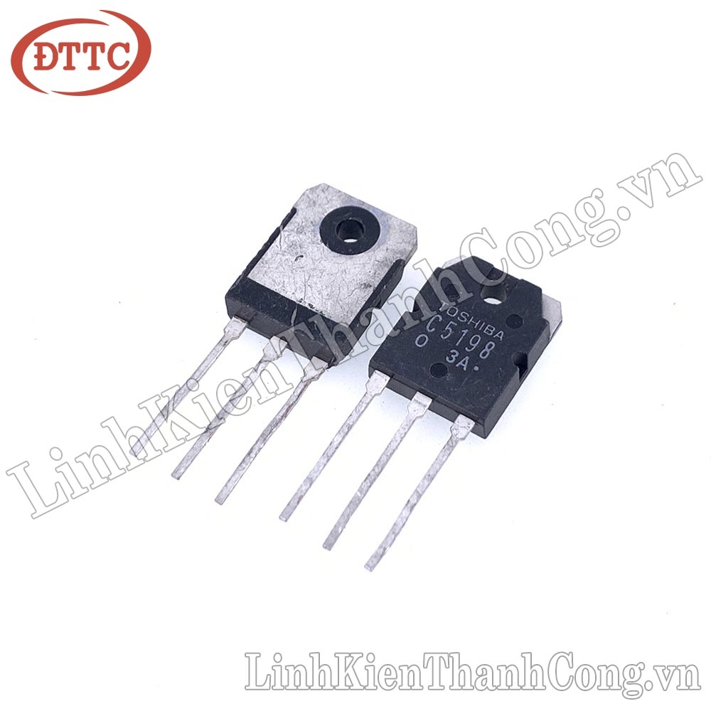 C5198 Transistor NPN 10A 140V TO-3P (Tháo Máy)