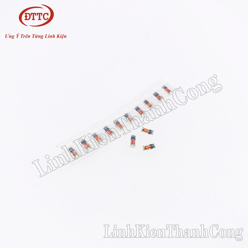 Diode 1N4148 SOD80 450mA 100V (LL34 1N4148 SMD) (Gói 10 Chiếc)