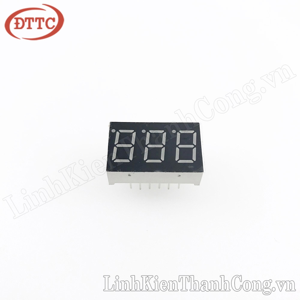 LED 7 Thanh 0.36inch 3 Số Màu Đỏ (Anot Chung)