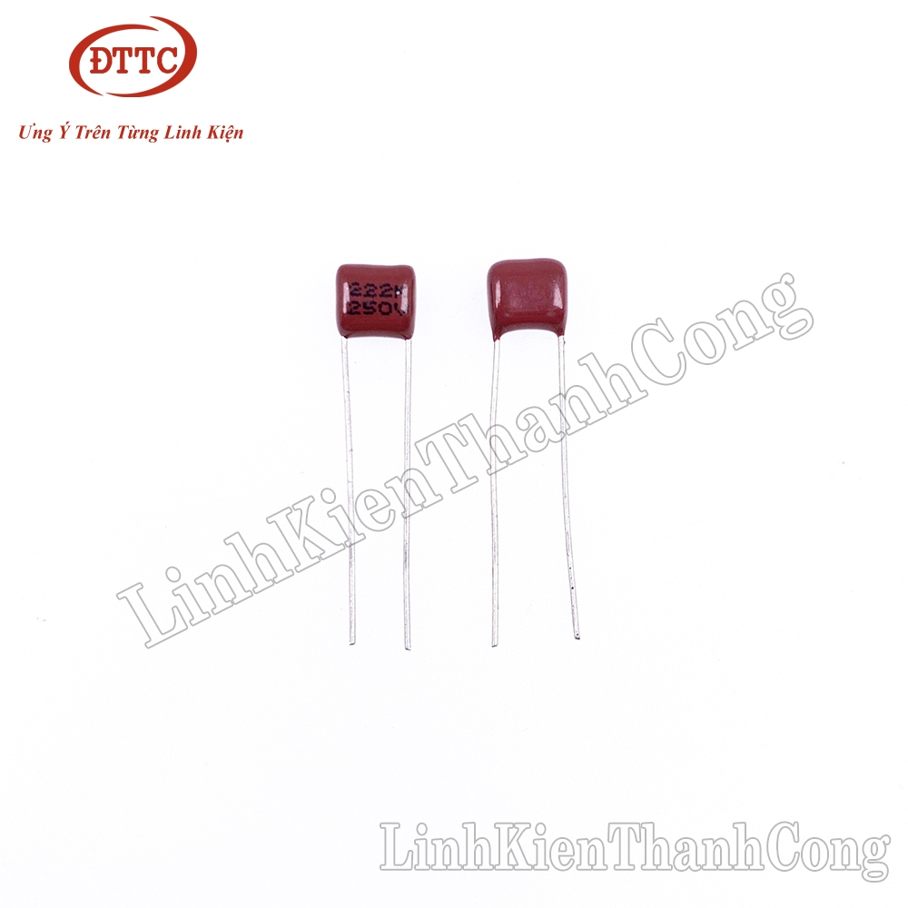 Tụ CBB 2.2nF 222J 250V 5mm