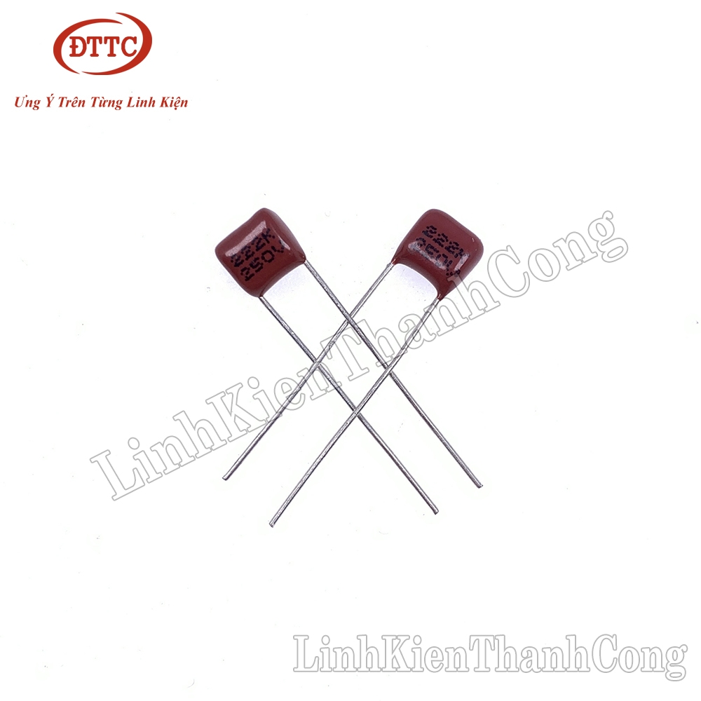 Tụ CBB 2.2nF 222J 250V 5mm