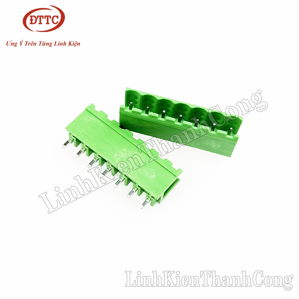 Cầu Đấu Terminal 7P 2EDG5.08-7P 5.08mm Xanh Thẳng (Đực + Cái)