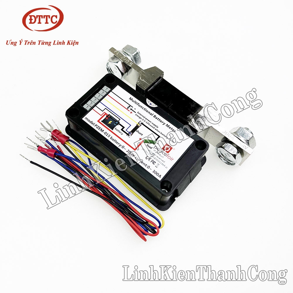 Đồng Hồ Đo Dung Lượng Pin, Điện Áp, Dòng Điện, Công Suất DC PZEM-015 0-200V 300A
