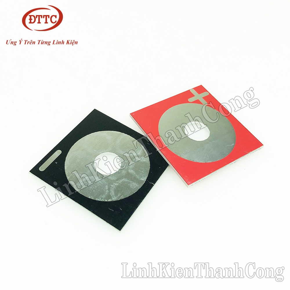 PCB Cọc Đỏ Đen 40x40mm Lỗ M10, Làm Đầu Ra Bình Pin Lithium