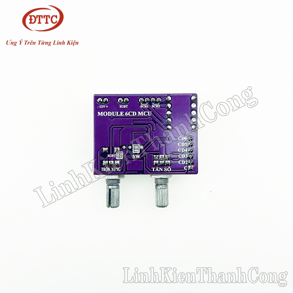 Mạch Băm PIC 6 Chế Độ Xung Đa Bậc, 2 Biến Trở Chỉnh