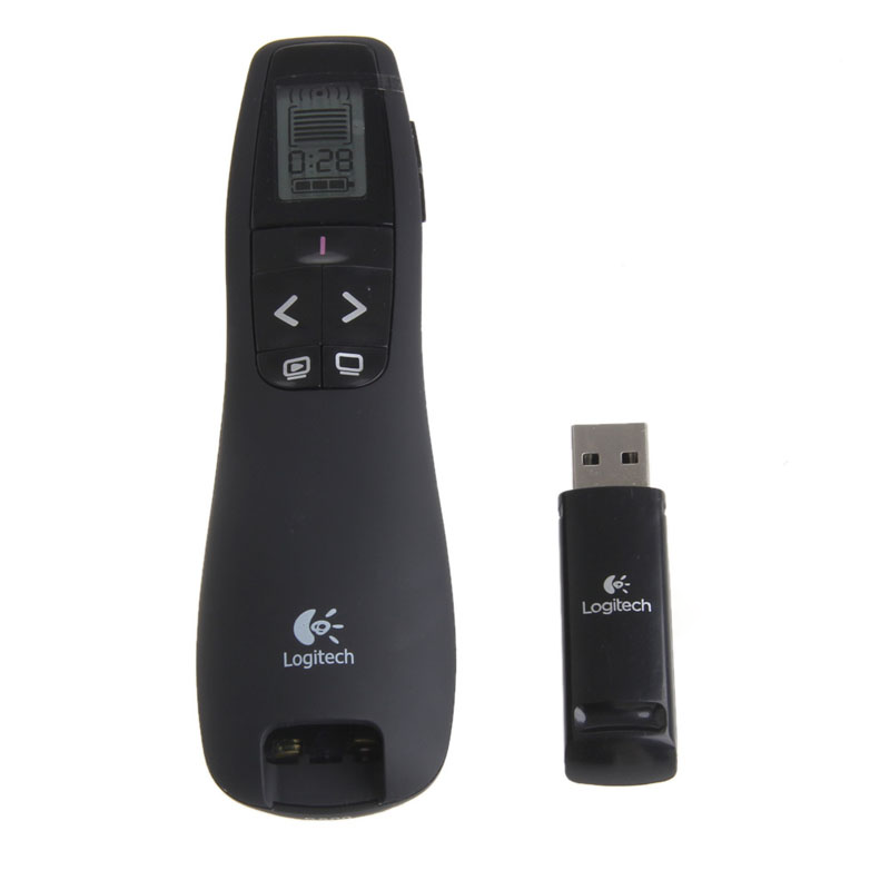 Bút trình chiếu Logitech R800 màn hình LCD, Usb 2.4 GHz phạm vi kết nối ...