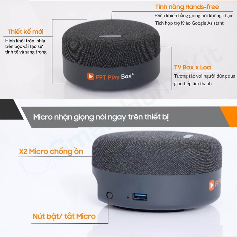 Android Tivi Box FPT Play Box S 4K Ultra HD 2GB/16GB Android TV 10