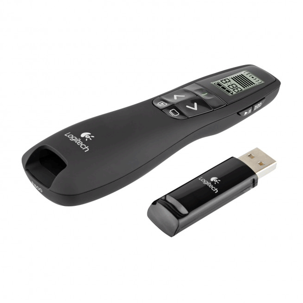 Bút trình chiếu Logitech R800 màn hình LCD, Usb 2.4 GHz phạm vi kết nối ...