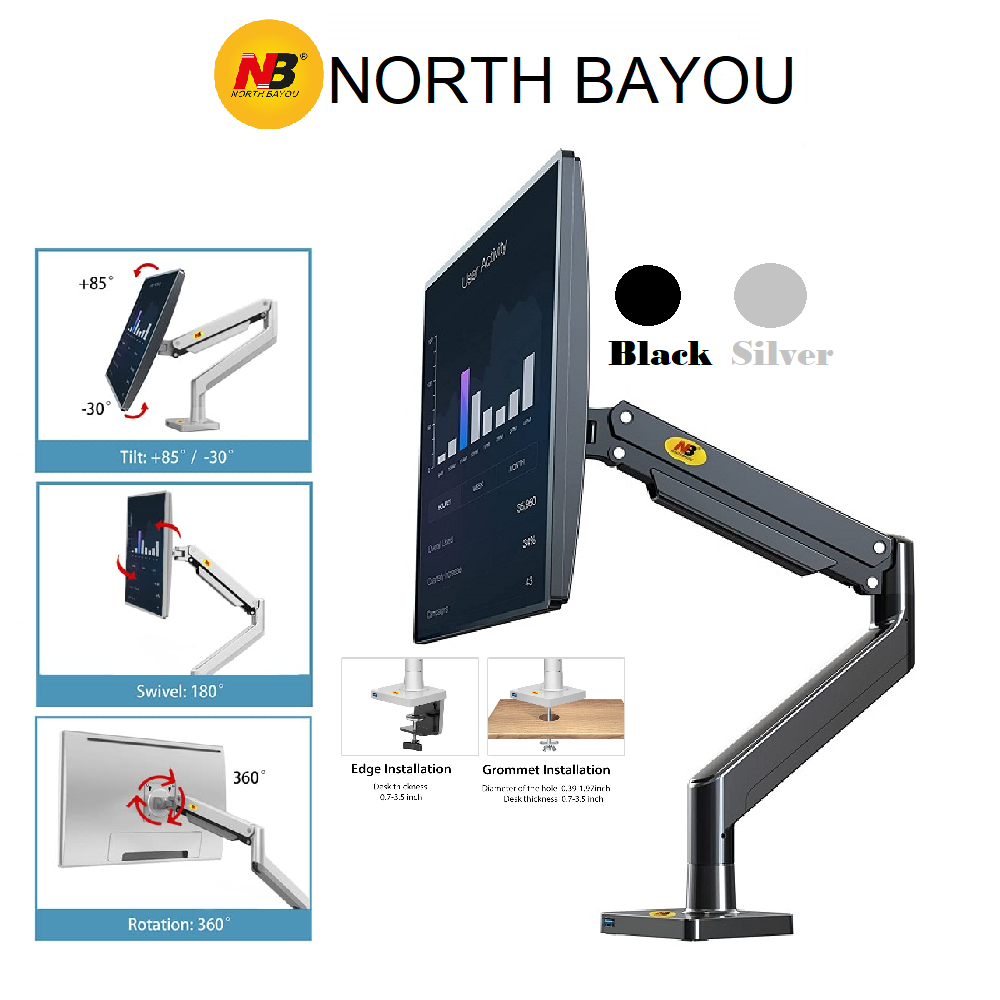 Giá treo North Bayou NB-G40 màn hình máy tính từ 22inch-40inch, Max tải ...
