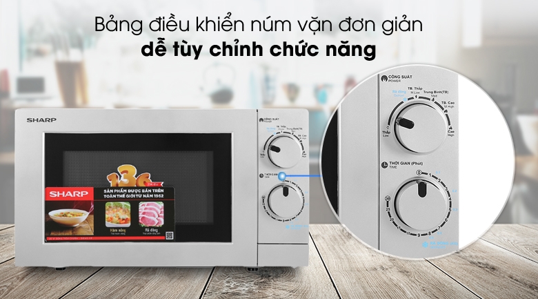 Lò Vi Sóng Cơ Sharp R-207VN-SL 20L - 700W