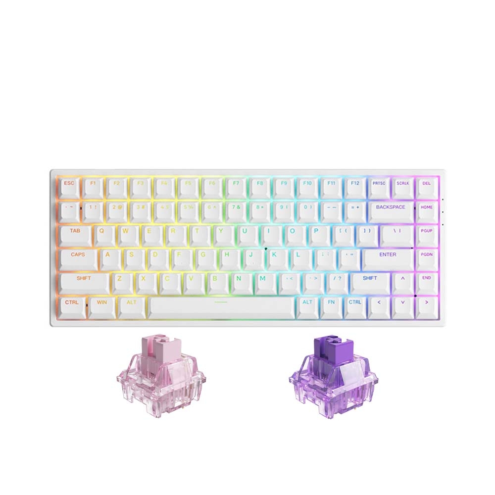 Bàn phím cơ AKKO 3084 v2 RGB White (Akko CS Sw)