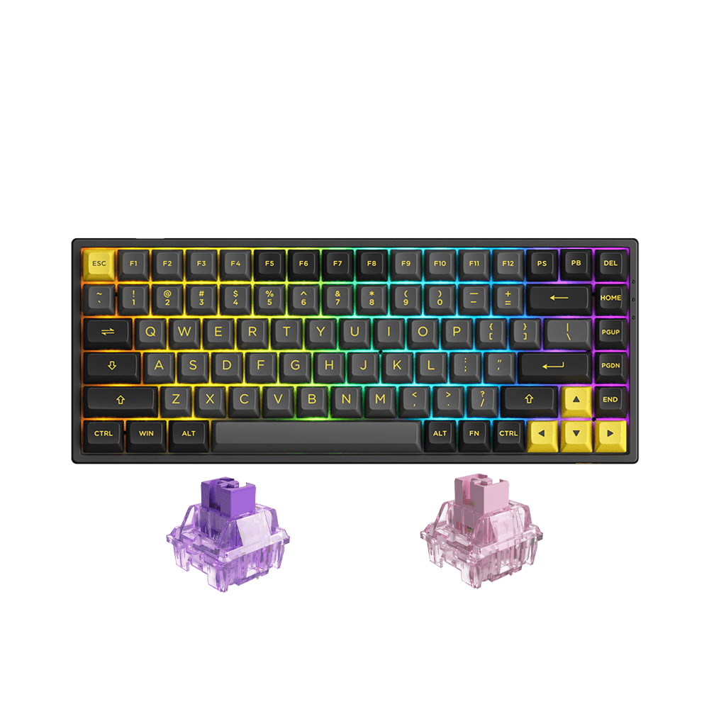 Bàn phím cơ không dây AKKO 3084B Plus Black Gold (Akko CS Sw)