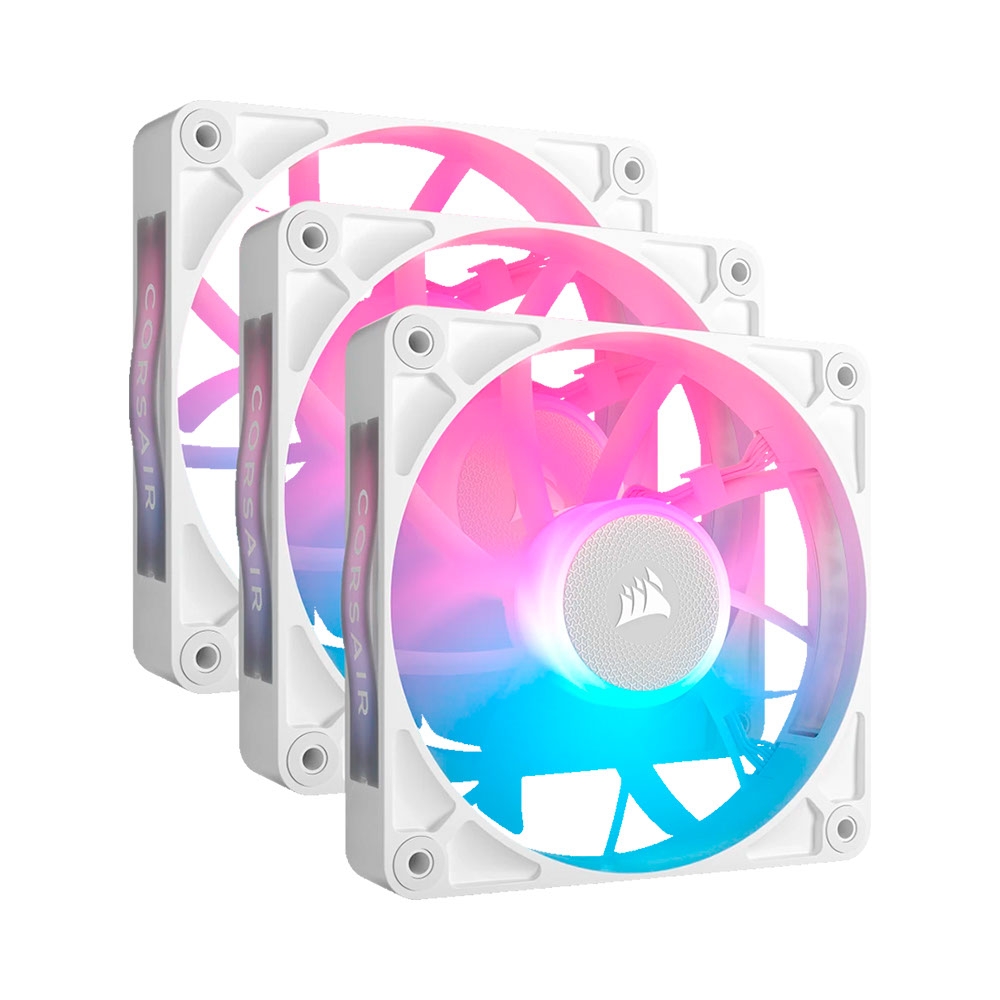 Bộ ba Fan Case Corsair iCUE LINK RX120 RGB 120mm PWM White CO-9051022-WW