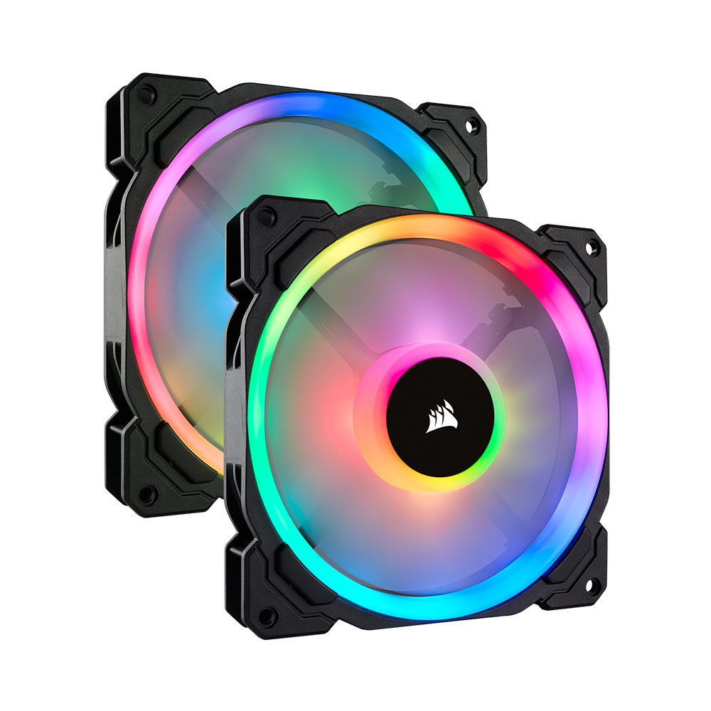 Bộ hai Fan Case Corsair LL140 RGB 140mm Dual Light Loop RGB with ...